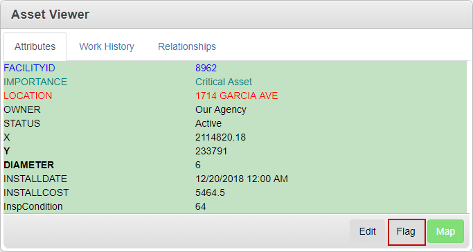 Flag an Asset